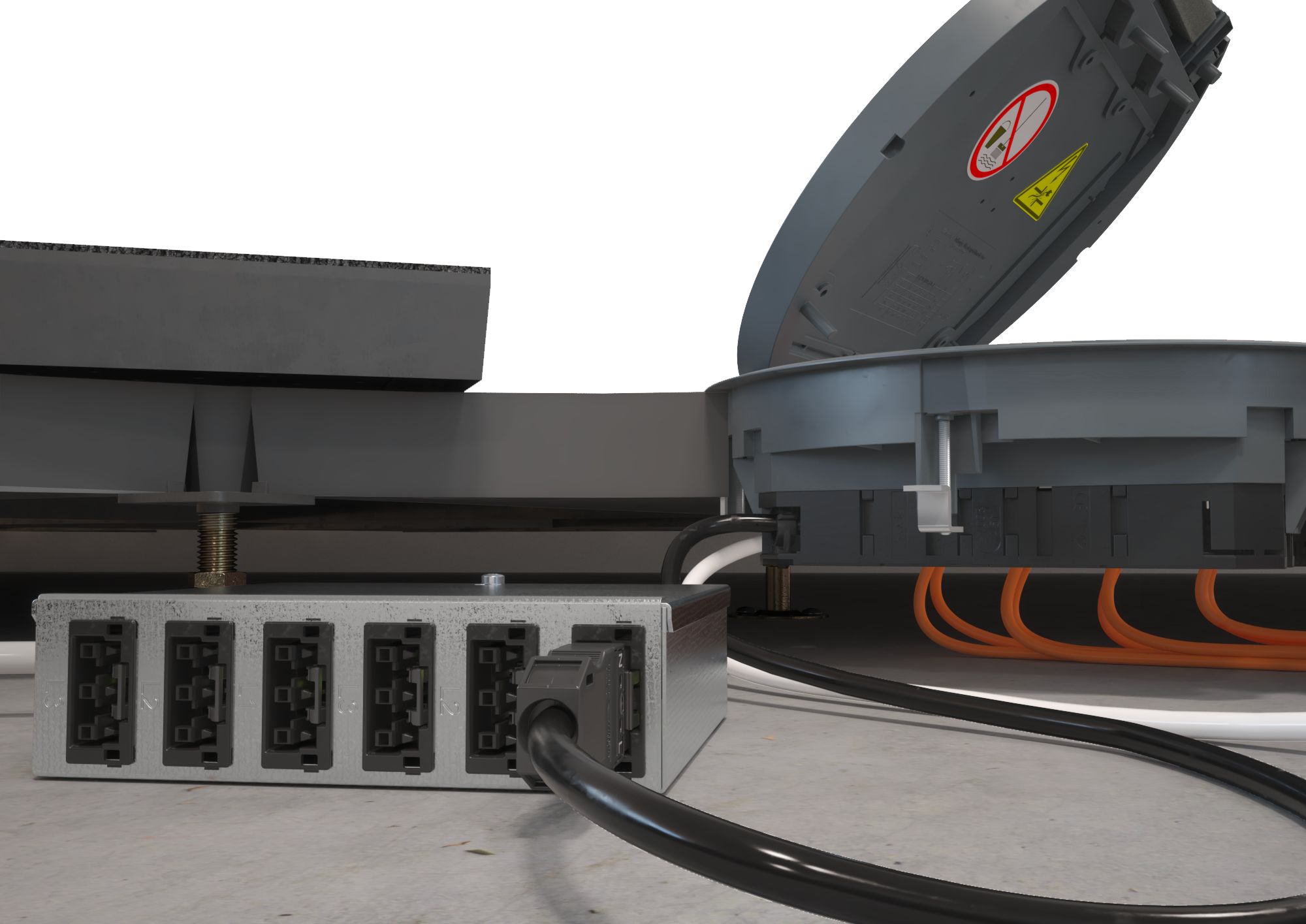 Plug-in installation technology in underfloor systems | OBO