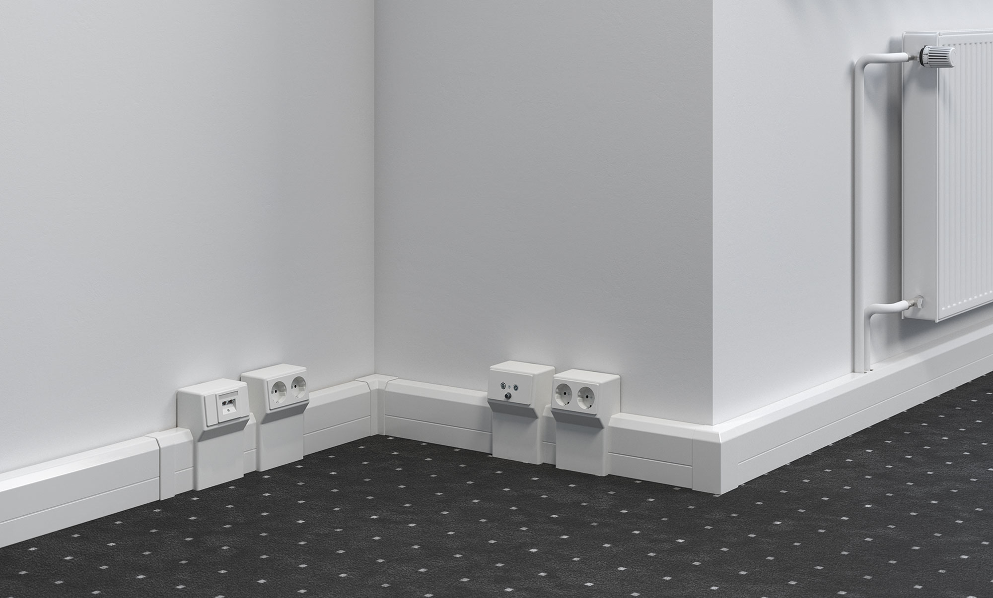 internal wall trunking