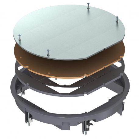 Inspection cover for dry-cleaned floors | OBO