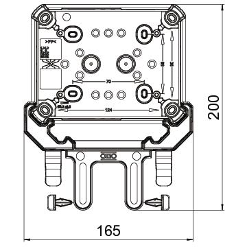 Lower part junction box, with fastening element | OBO