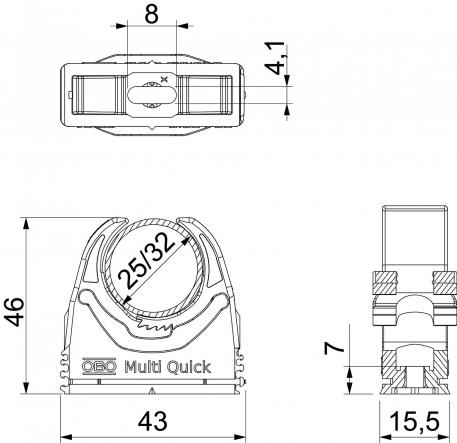 Multi-Quick clip, metric | OBO