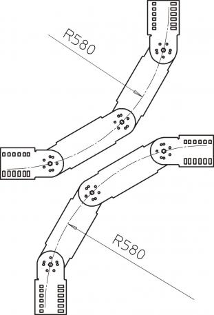 90° adjustable bend, vertical 110 FT | OBO