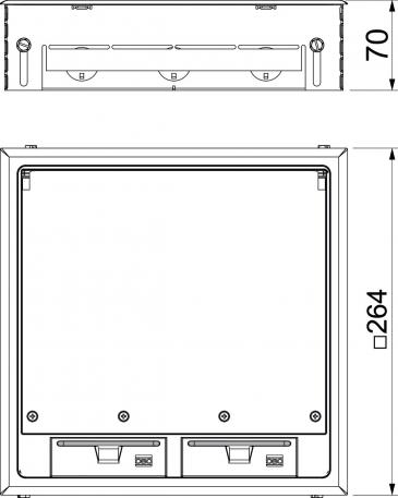 Underfloor box with GES9 | OBO