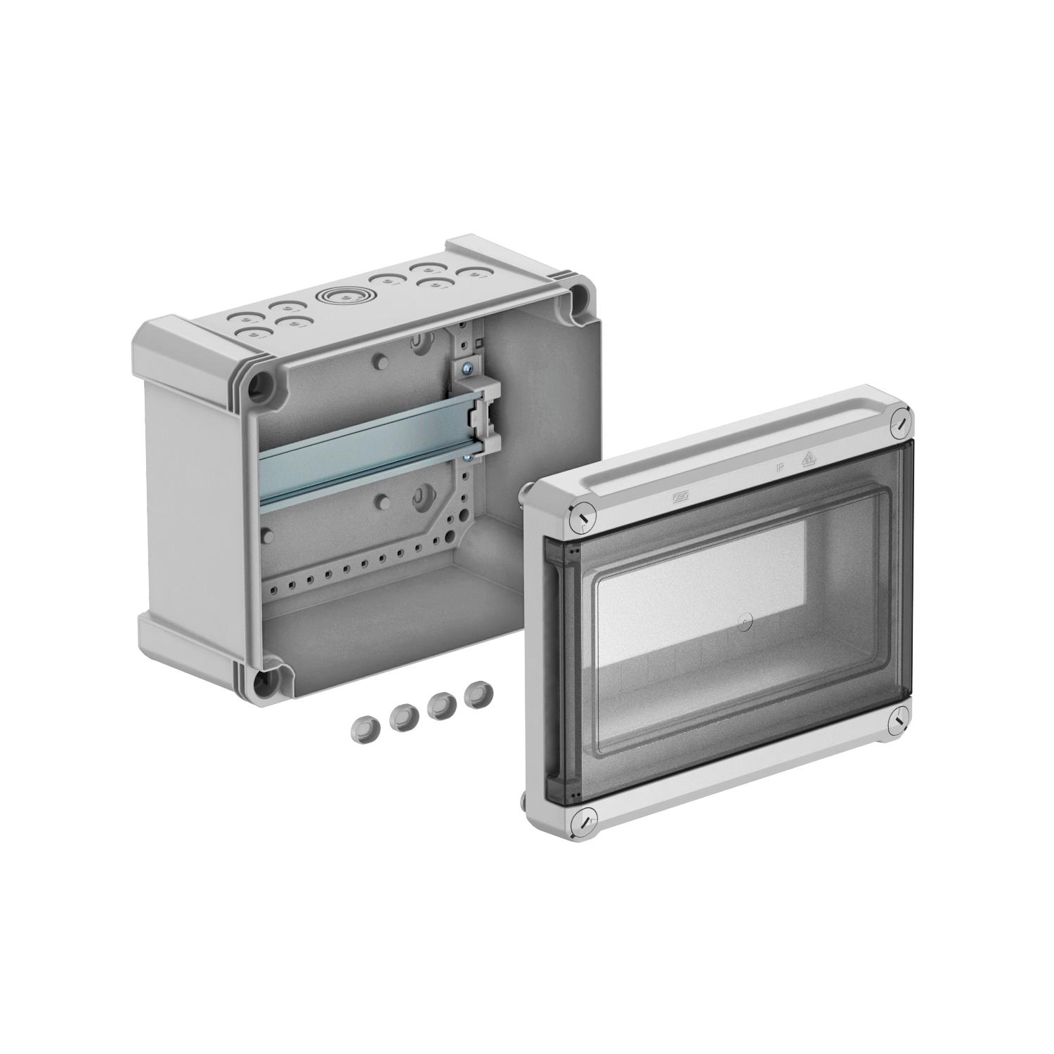 Distribution box, 9 division units, empty, polystyrene 241 | 191 | 126 ...