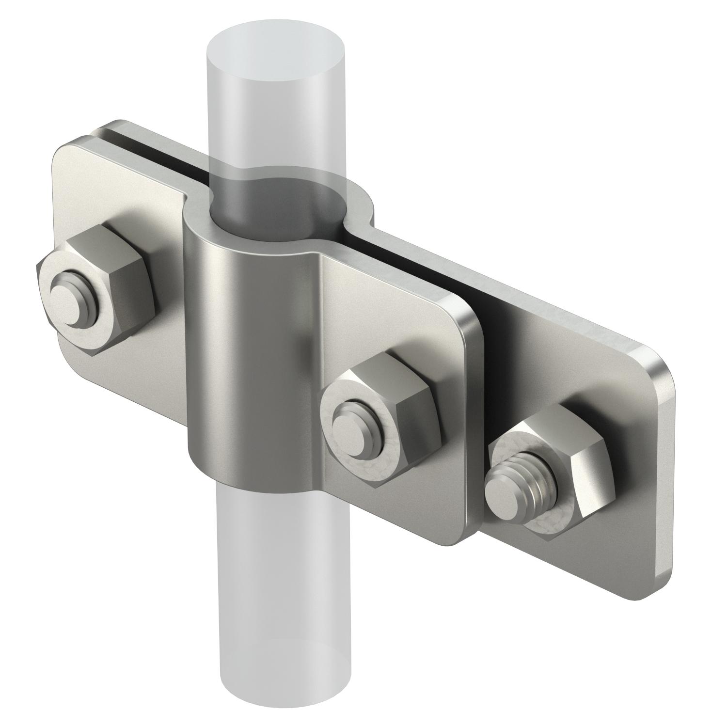 Connection clip for earthing rod on flat conductor VA | OBO