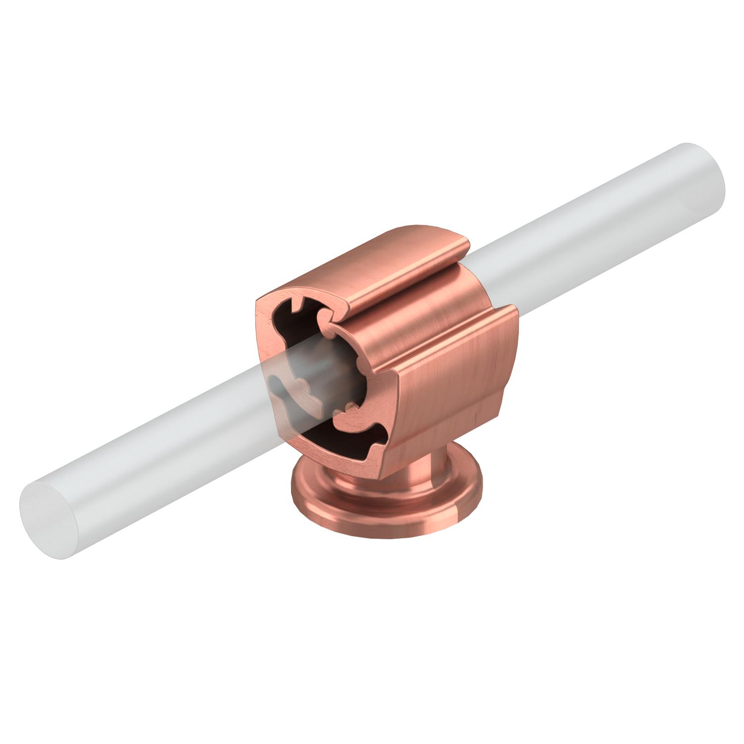 Cable bracket Rd 8–10 mm, copper-plated 8−10 mm round | 20 | OBO