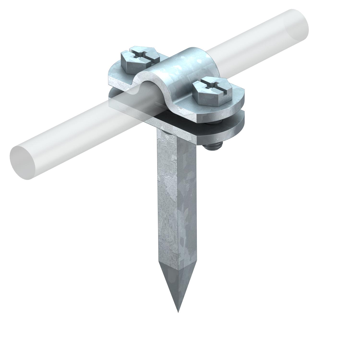 Cable bracket Rd 8−10 mm, with square pin | OBO