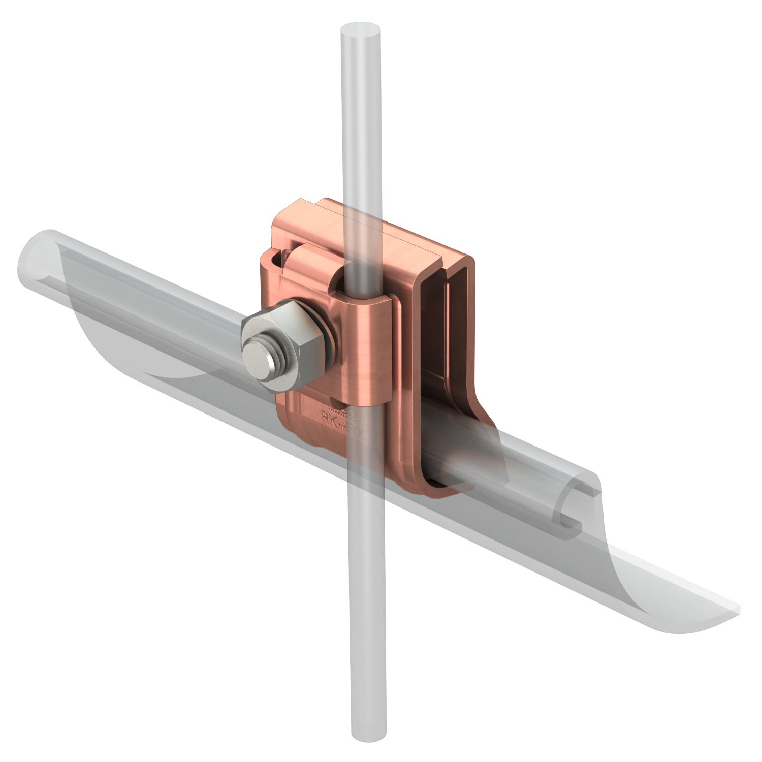 Gutter clamp RK-FIX Cu 2 x Rd 8/ 2 x Rd 6 | 25 | 15 | OBO