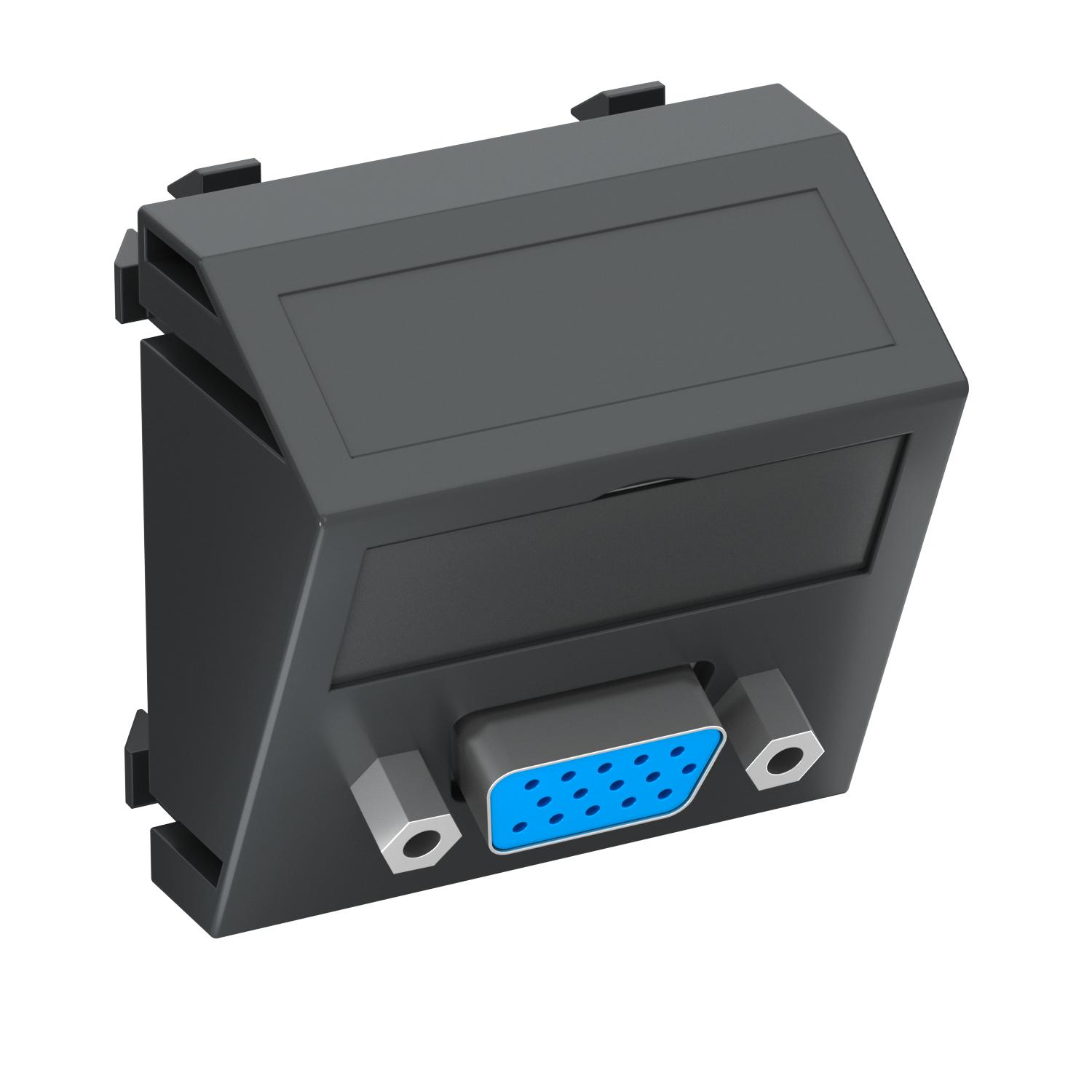 Vga Connection 1 Module Slanting Outlet As Screw Connection Obo