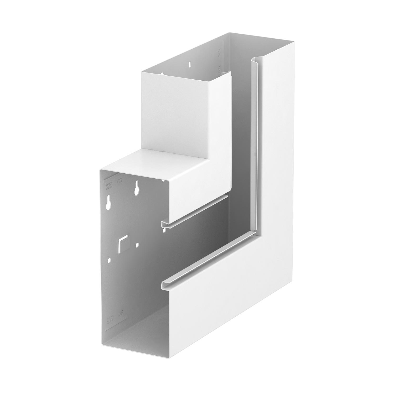 Flat angle, asymmetrical, rising, for device installation trunking ...