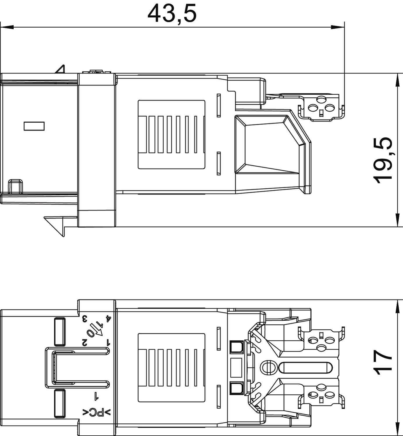 Connection module Cat. 6A, unshielded, Keystone | OBO